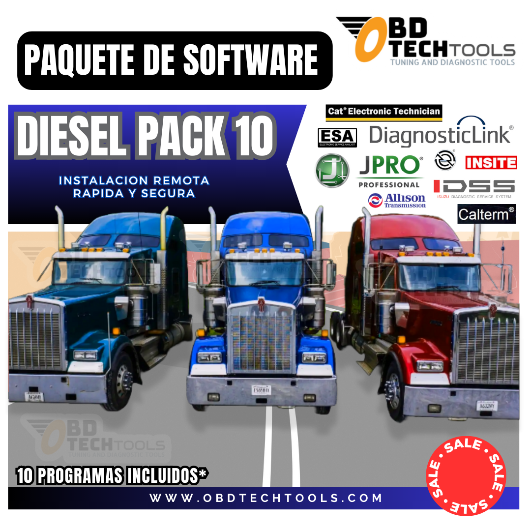 Diesel Software Package (10 Programs) – OBD TECH TOOLS