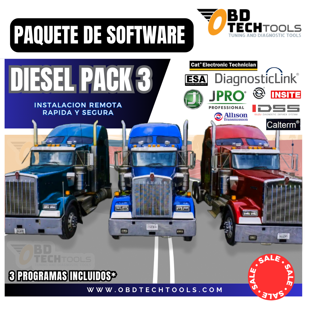 Diesel Software Package (3 Programs) – OBD TECH TOOLS
