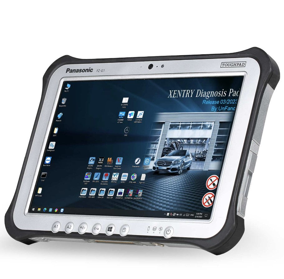 KIT Mercedes Benz Tab Panasonic TOUCHPAD FZ-G1 / Super MB PRO M6+ Inte ...